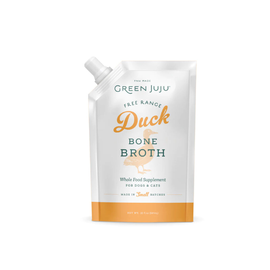 Green Juju Duck Bone Broth 20Oz | Raw and Kibble