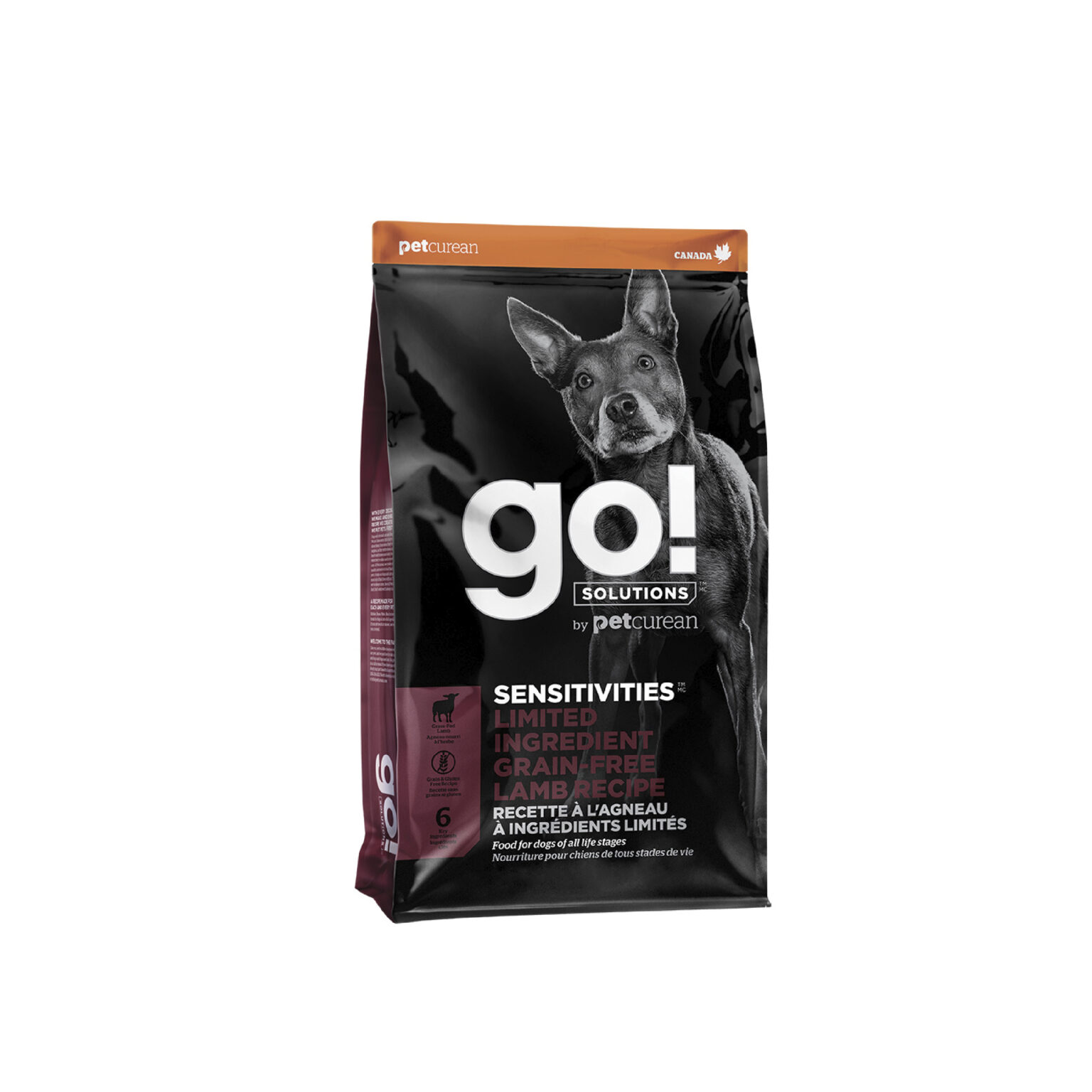 Petcurean Go! GF Lamb 22lb | Raw and Kibble