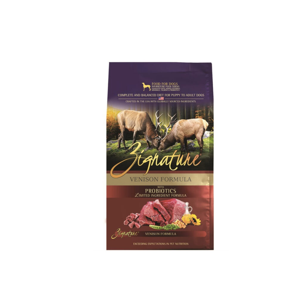 Zignature GF Venison Formula 25Lbs | Raw and Kibble